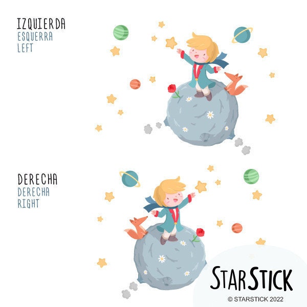 LITTLE PRINCE Nursery Wall Decal Wall Sticker Murals Baby Nursery ...