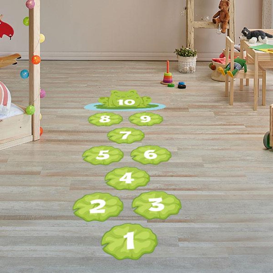 Frog Hop Floor Decal – Sensory Path Vinyl – Indoor PE Game – Lily Pad ...