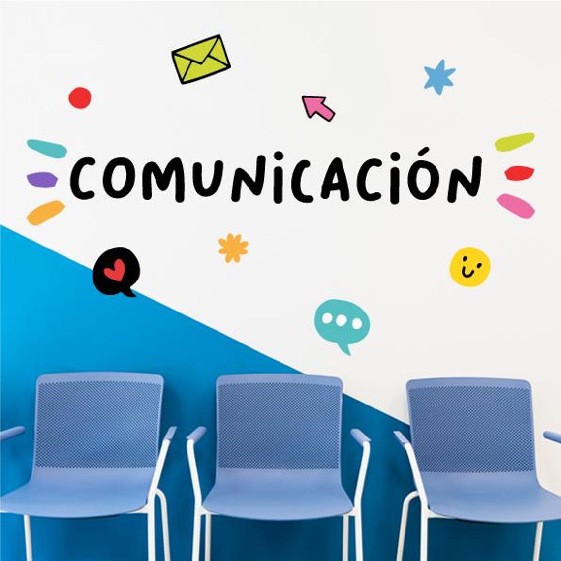 Classroom Wall Decal – “communication” – Multilingual School Decor ...
