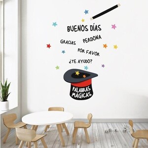 Magic Words Educational Wall Stickers for Schools Classroom Decals ...