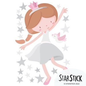 Princess Girl - Kids Stickers - Etsy