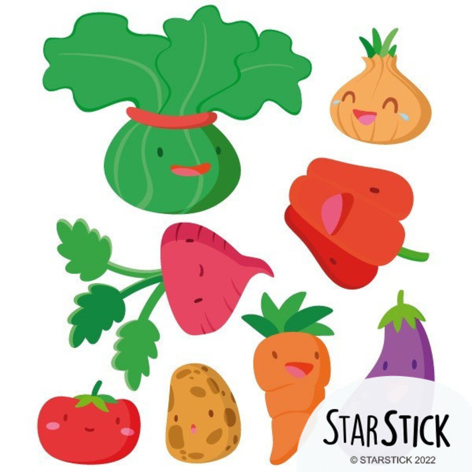 Vegetables. Children’s Wall Decals for Schools - Etsy