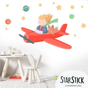 Kids Wall Sticker for Baby - Little Aviator Prince on Plane - Etsy