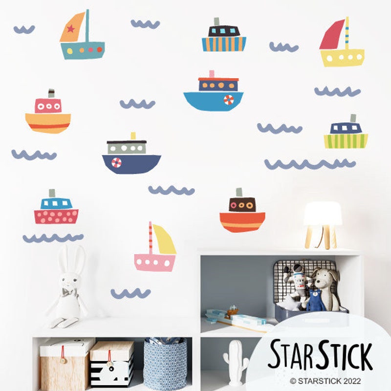 Boat Wall Decal - Etsy