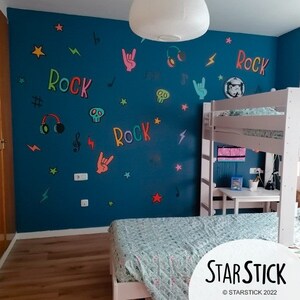 Punk Rock Music - Teen Decorative Wall Decal Sticker - Etsy