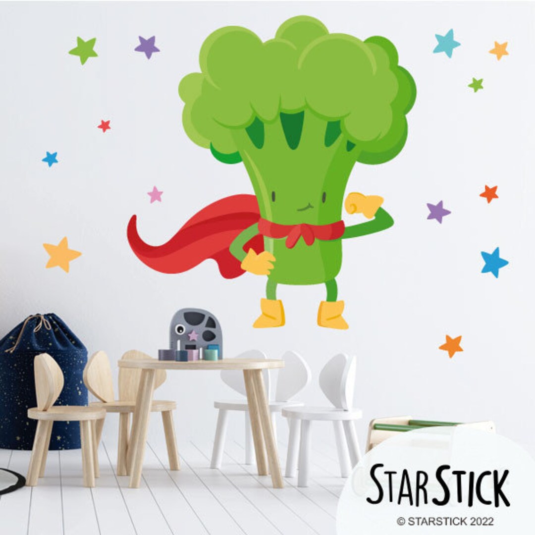 Super Broccoli Wall Decals for Schools and Schools - Etsy