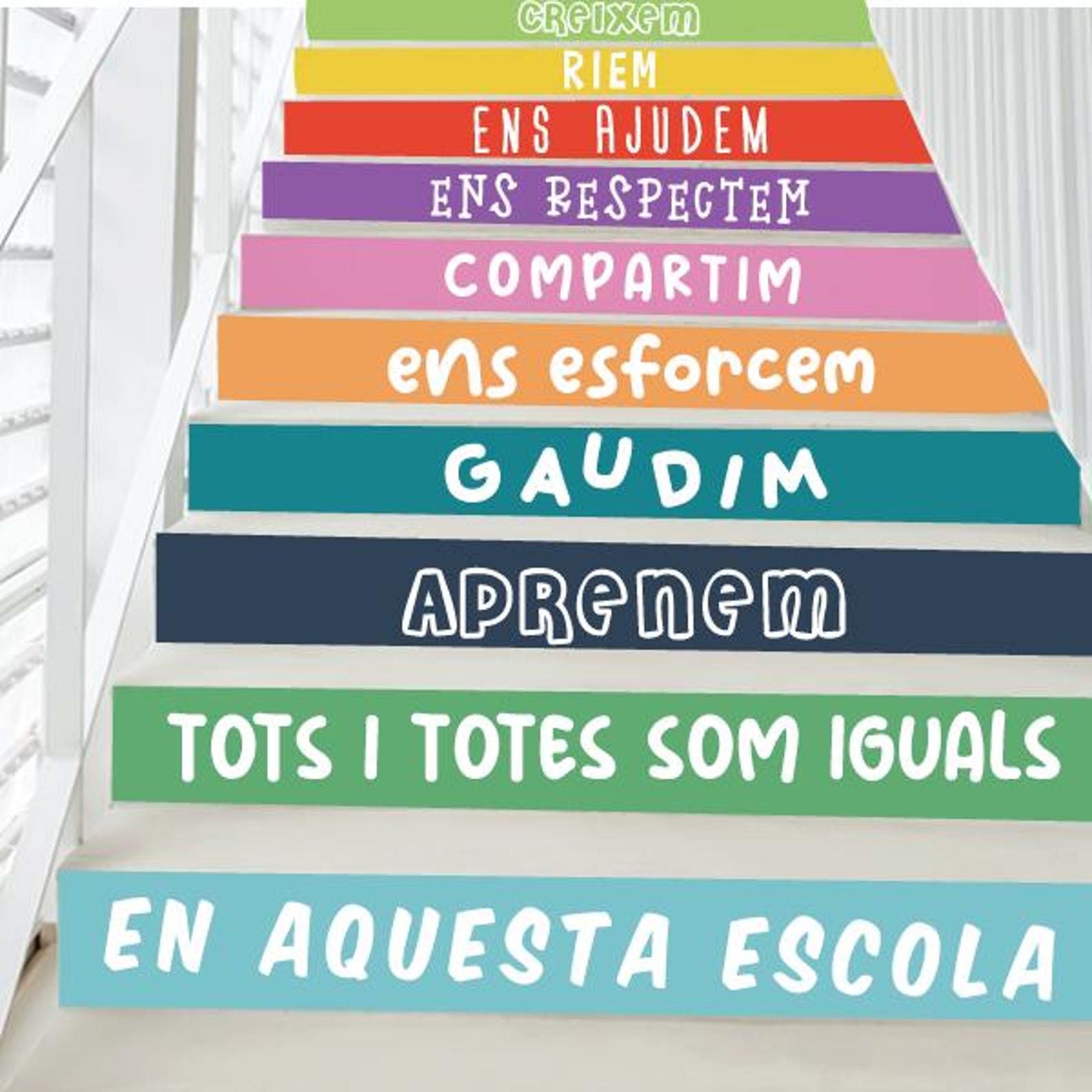 In This School, We Rule Stair Decals - 10 Motivational Quotes & Growth ...