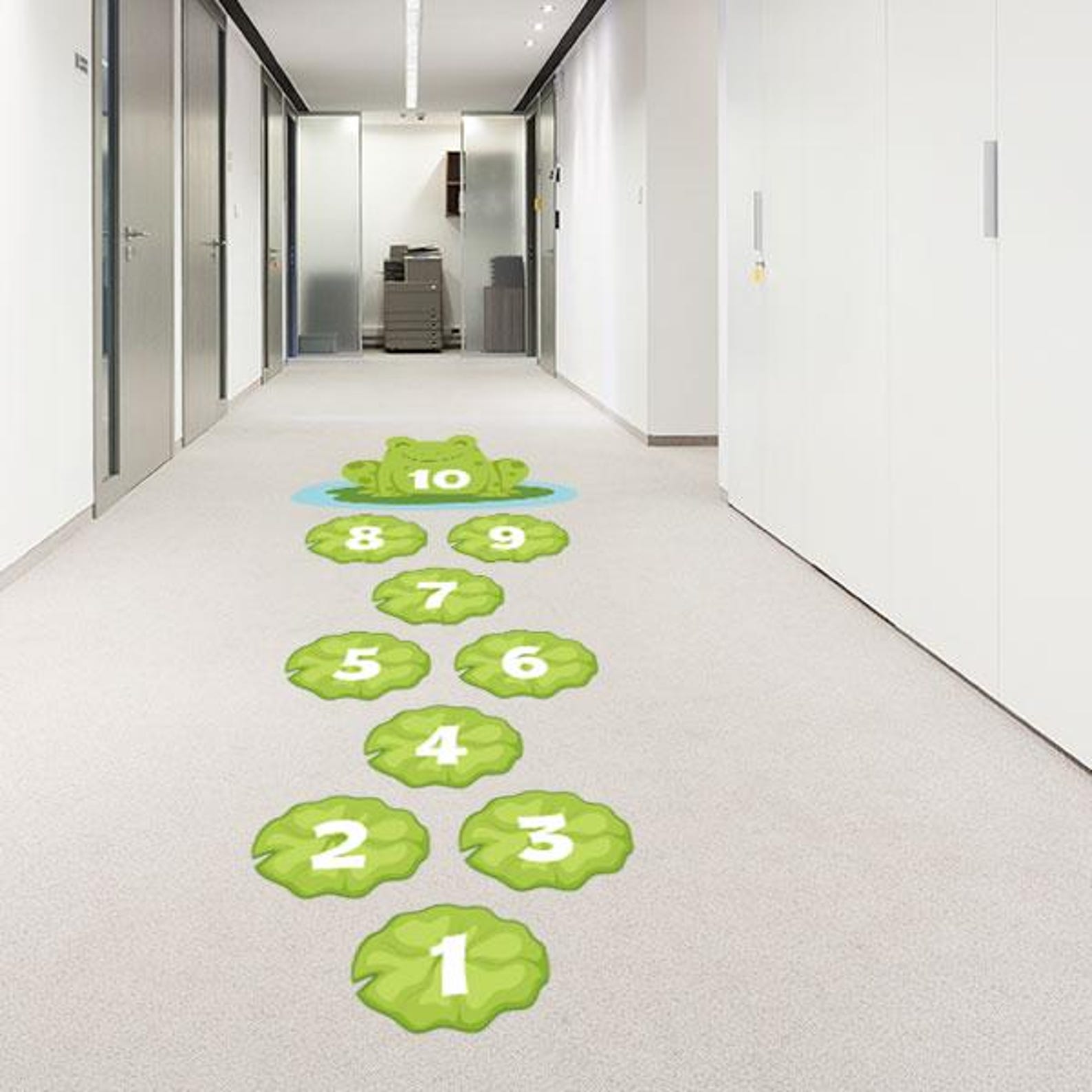 Frog Hop Floor Decal – Sensory Path Vinyl – Indoor PE Game – Lily Pad ...