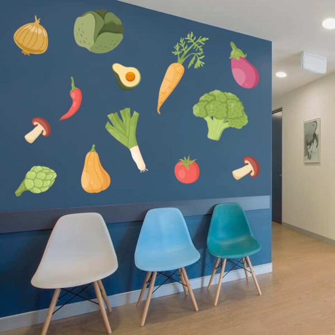Vegetable Wall Decal – Montessori Dining Room Decor for Schools ...