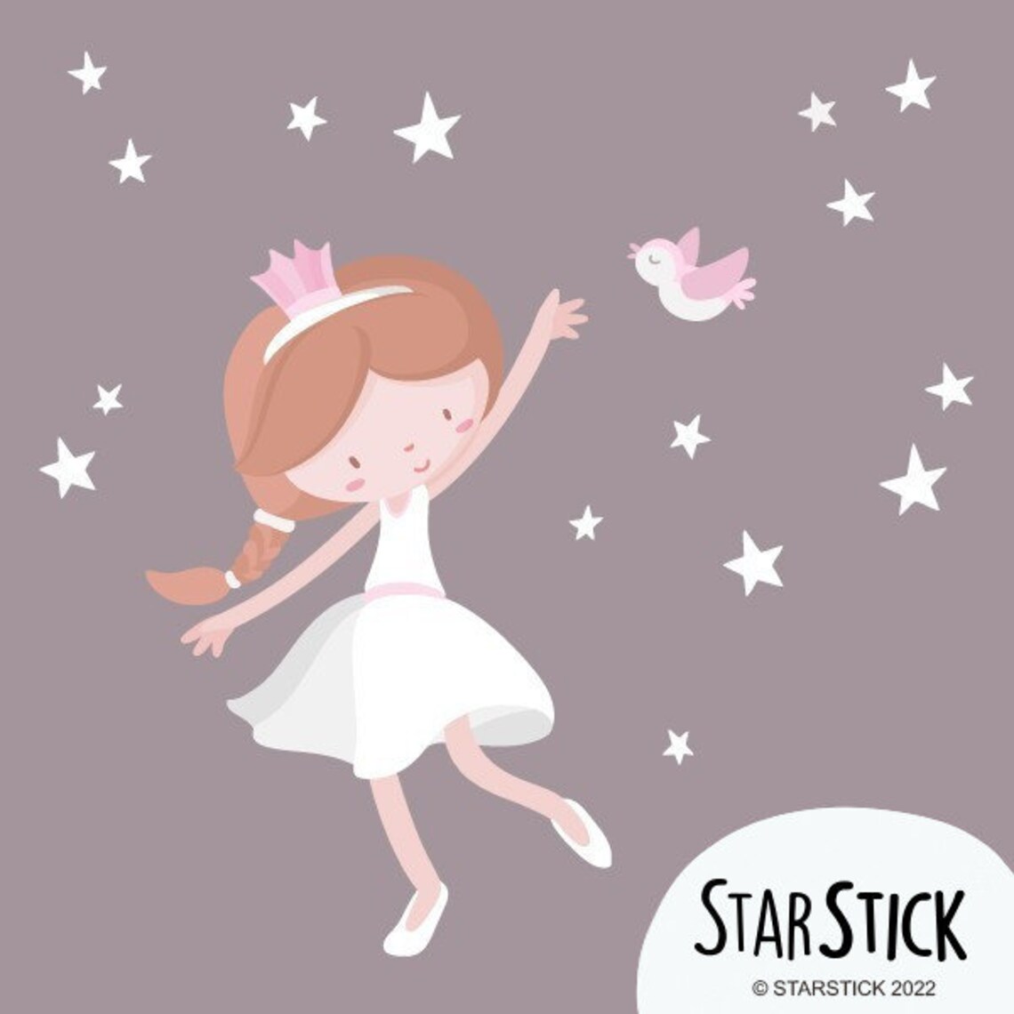 Princess Girl - Kids Stickers - Etsy