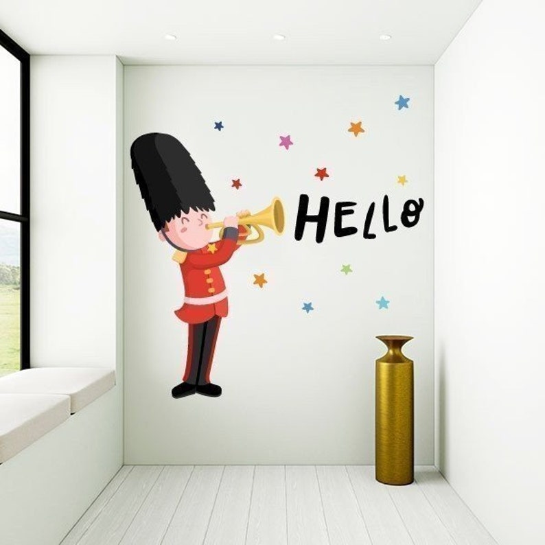 English Royal Guard Wall Decal for Language School, Educational Wall ...