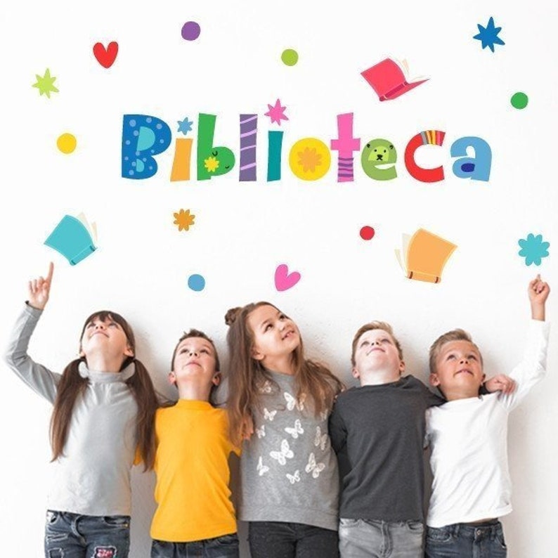 Library Wall Decal - Educational Wall Stickers for Schools & Libraries ...