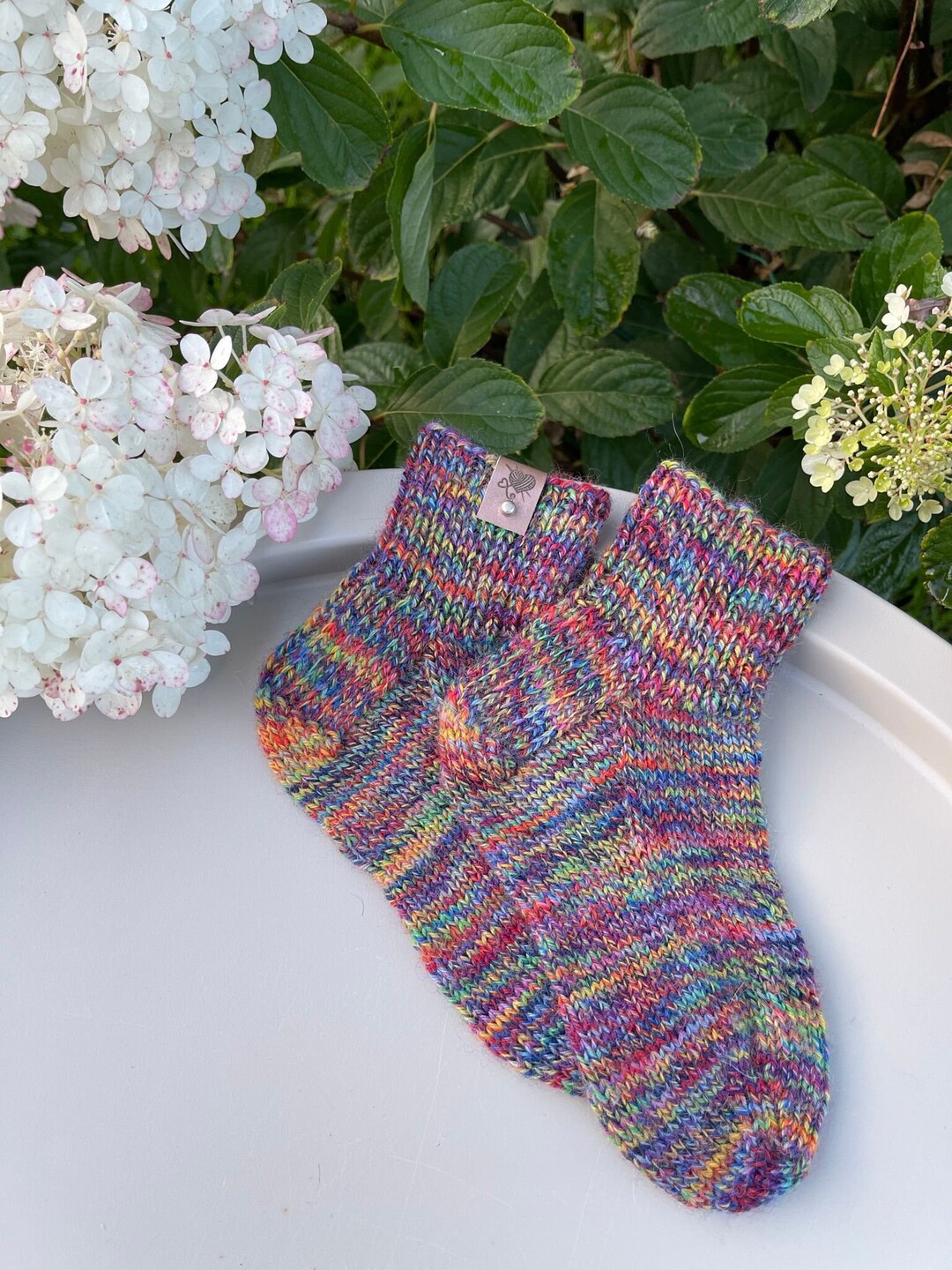 Wool Children Socks, 3-4 Year Knitted Toddler Socks, Warm Wool 9C US ...