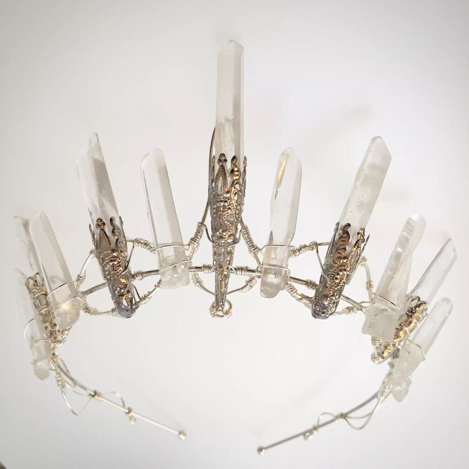The CELESTE Crown Crystal Quartz Crown Tiara Magical - Etsy