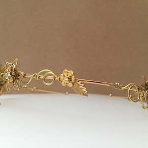 The ODETTE Crown - Edwardian Vintage Flower Tiara Headband. Steampunk ...
