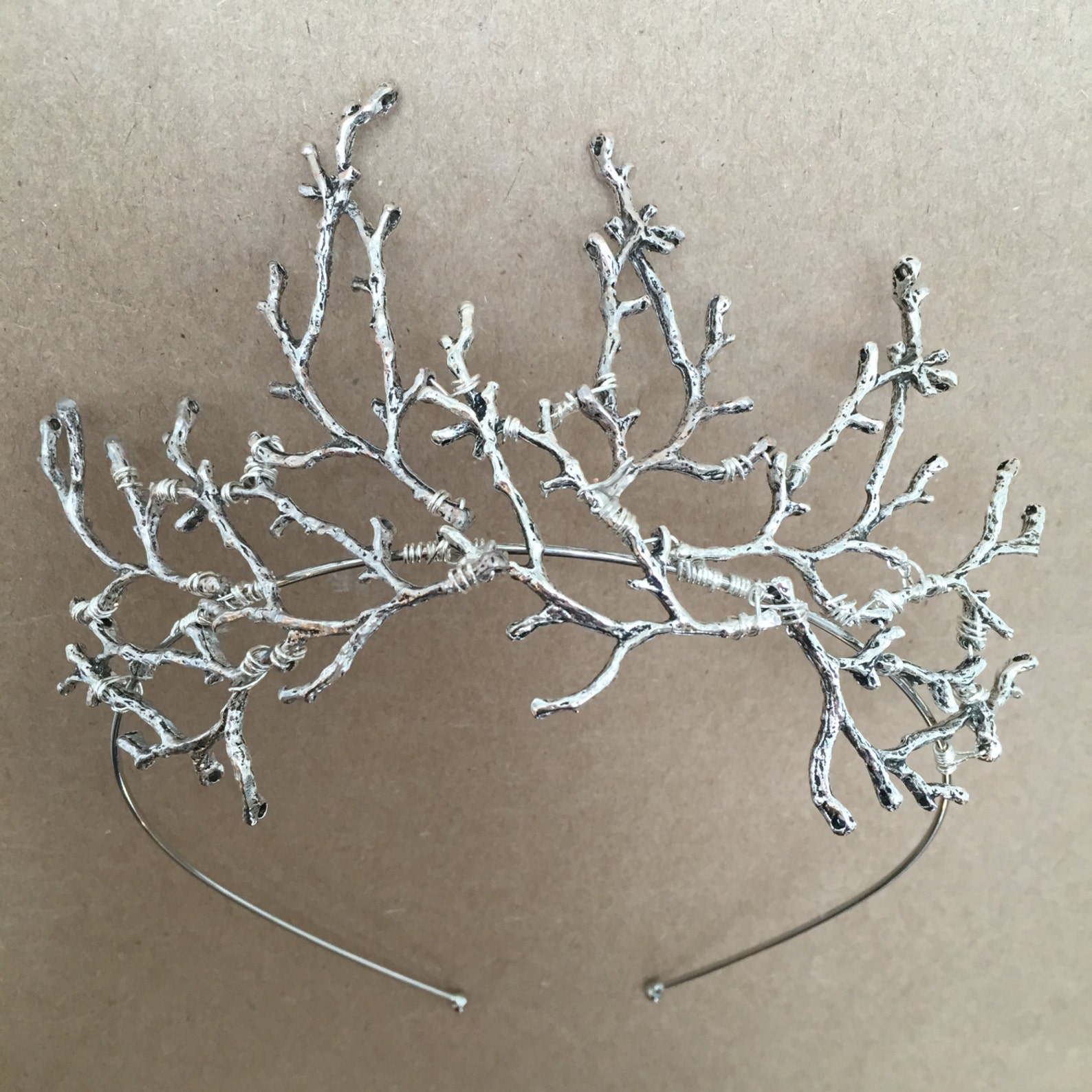 The TWIGGY Crown - Branch Twig Antler Woodland Ethereal Natural Crown ...