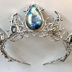 The LUNA Labradorite Crown - Etsy