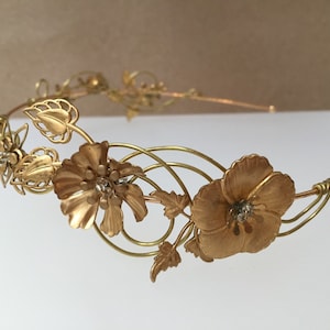 The ODETTE Crown - Edwardian Vintage Flower Tiara Headband. Steampunk ...