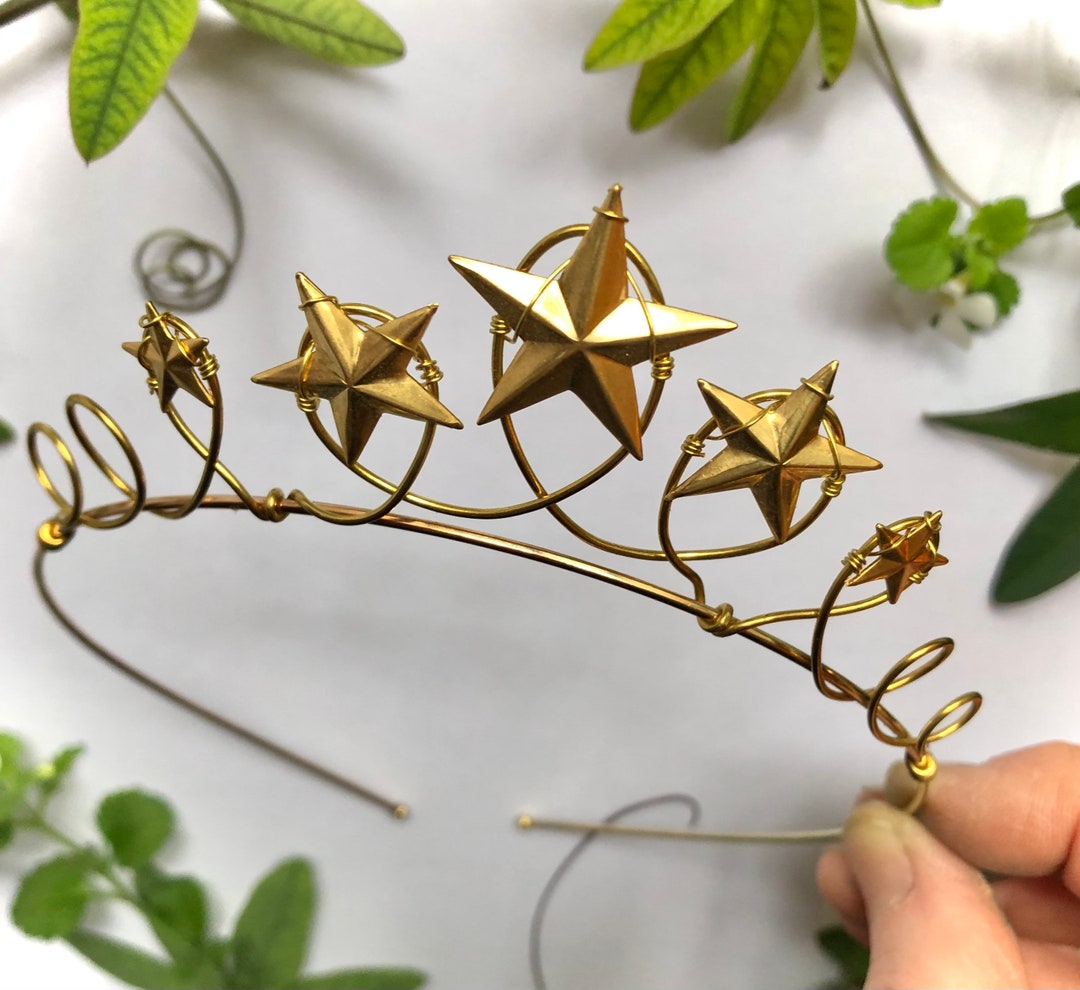 The ALSEPHINA Star Loop Celestial Starry Night Sky Crown - Etsy UK