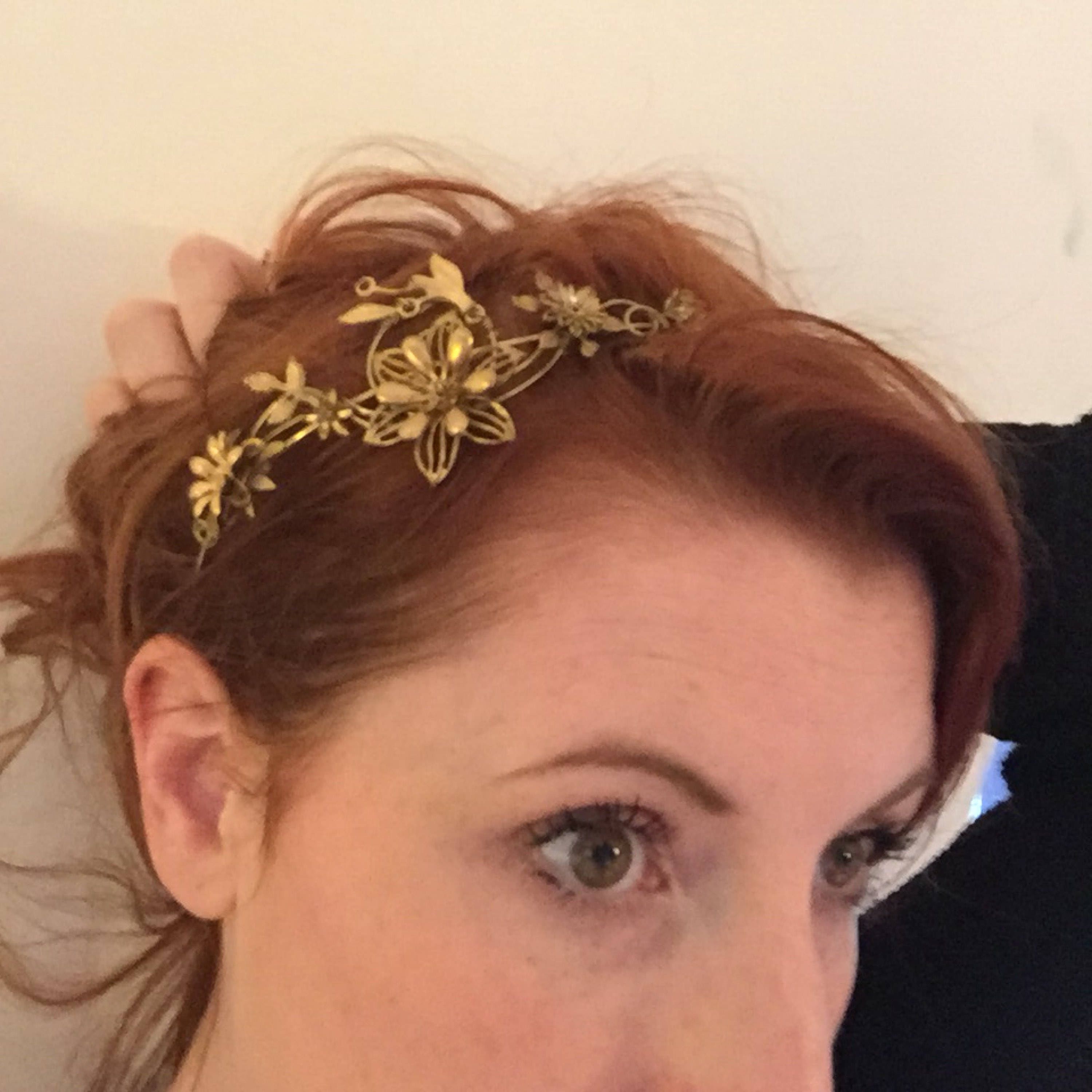 The ODETTE Crown Edwardian Vintage Flower Tiara Headband. | Etsy