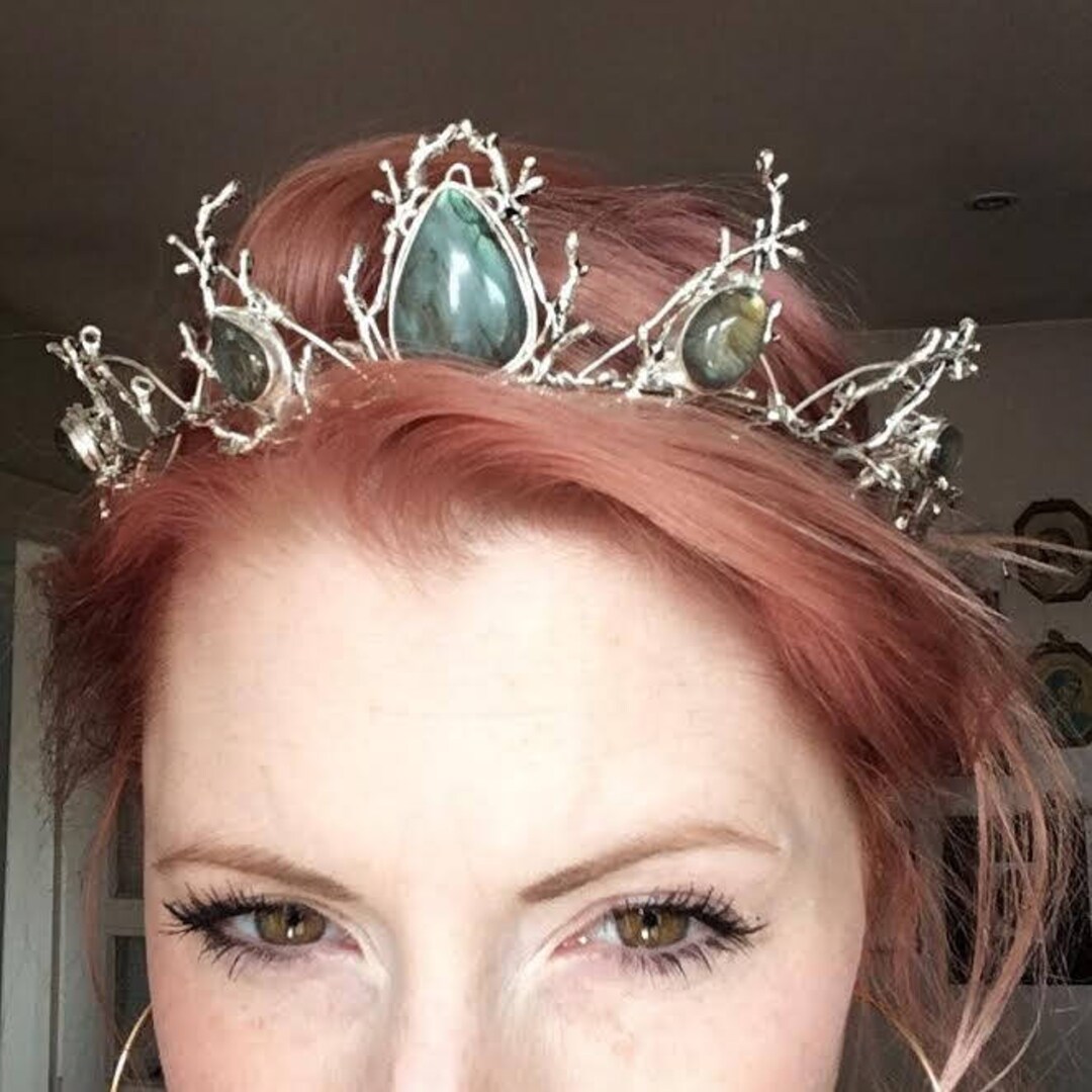 The LUNA Labradorite Crown - Etsy