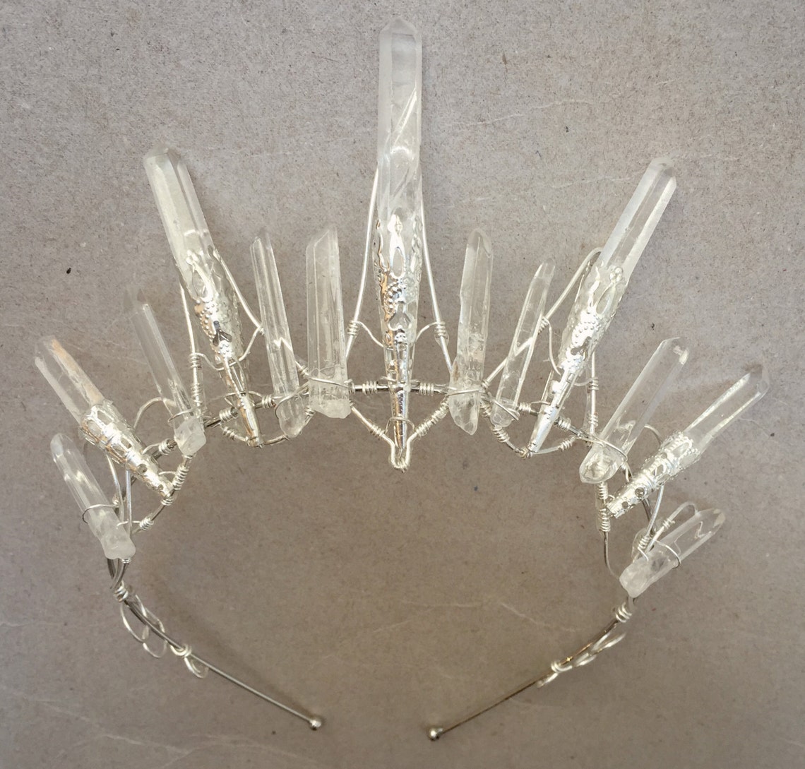 The STELLA Crown Crystal Quartz Crown Tiara Magical - Etsy