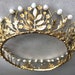 The FULL AGATHA Delicate Pearl Leaf Forest Gold Crown Renaissance ...