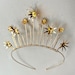 The LYRA Star Crown Tiara - Bridal Headdress Festival Prom Flower - Etsy UK