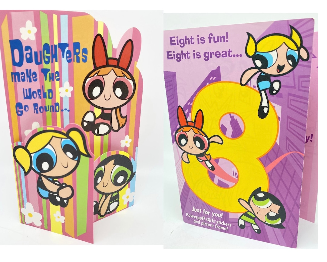 Powerpuff Girls Birthday Cards - Sold Separately - Fun Nostalgic ...