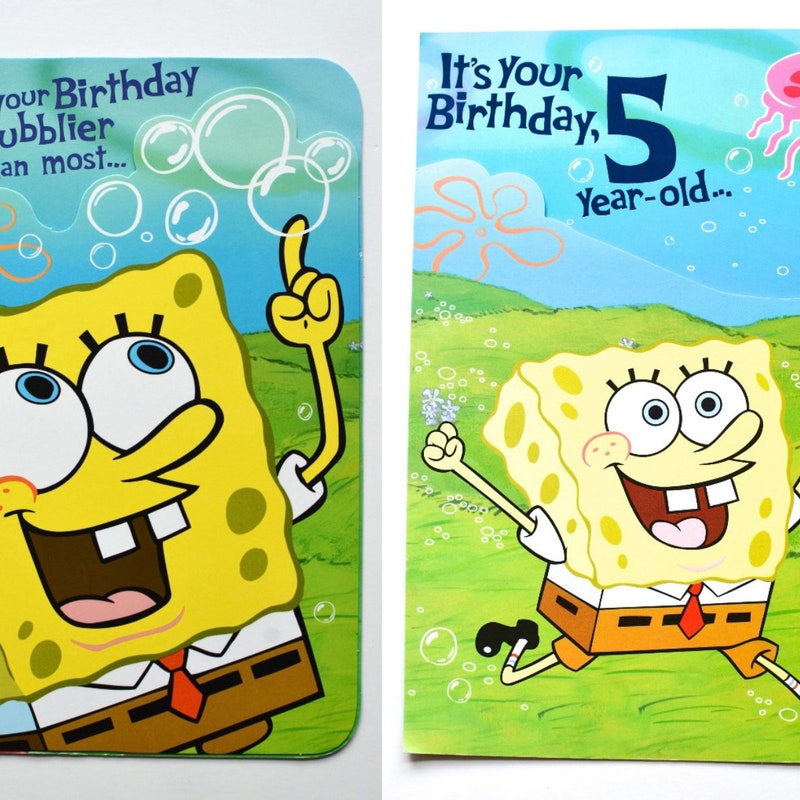 Spongebob Valentine Cards - Etsy