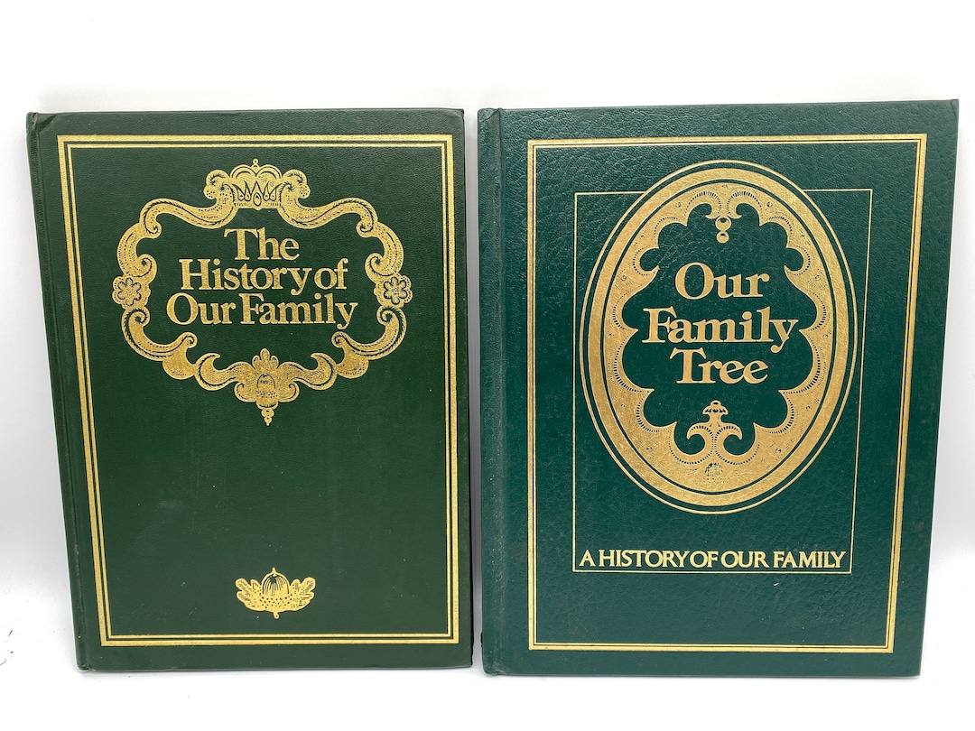 Our Family History & Family Tree Books Vintage Hardcover Book With ...