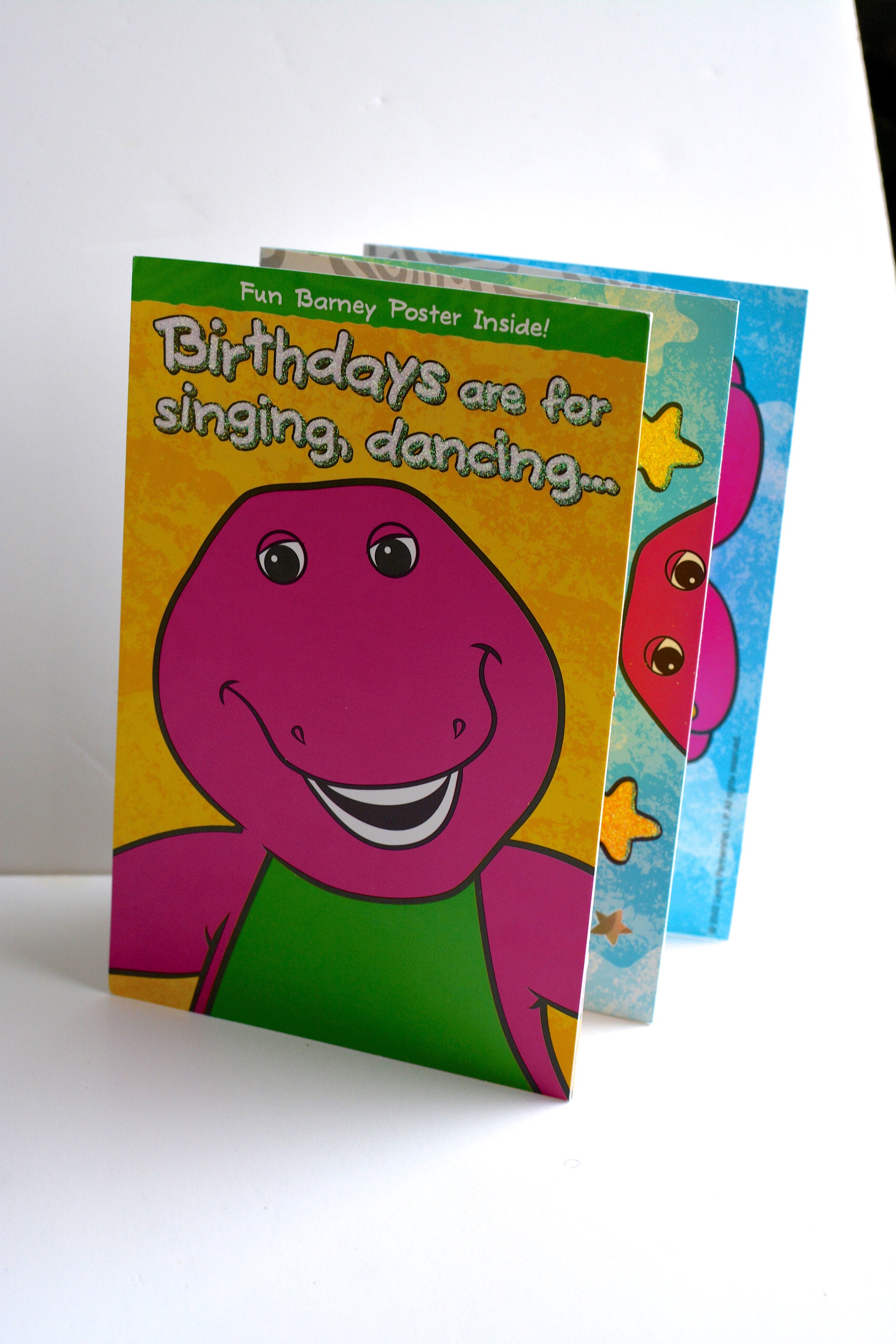 Barney Birthday Card Fun Nostalgic Vintage Greeting Card Etsy