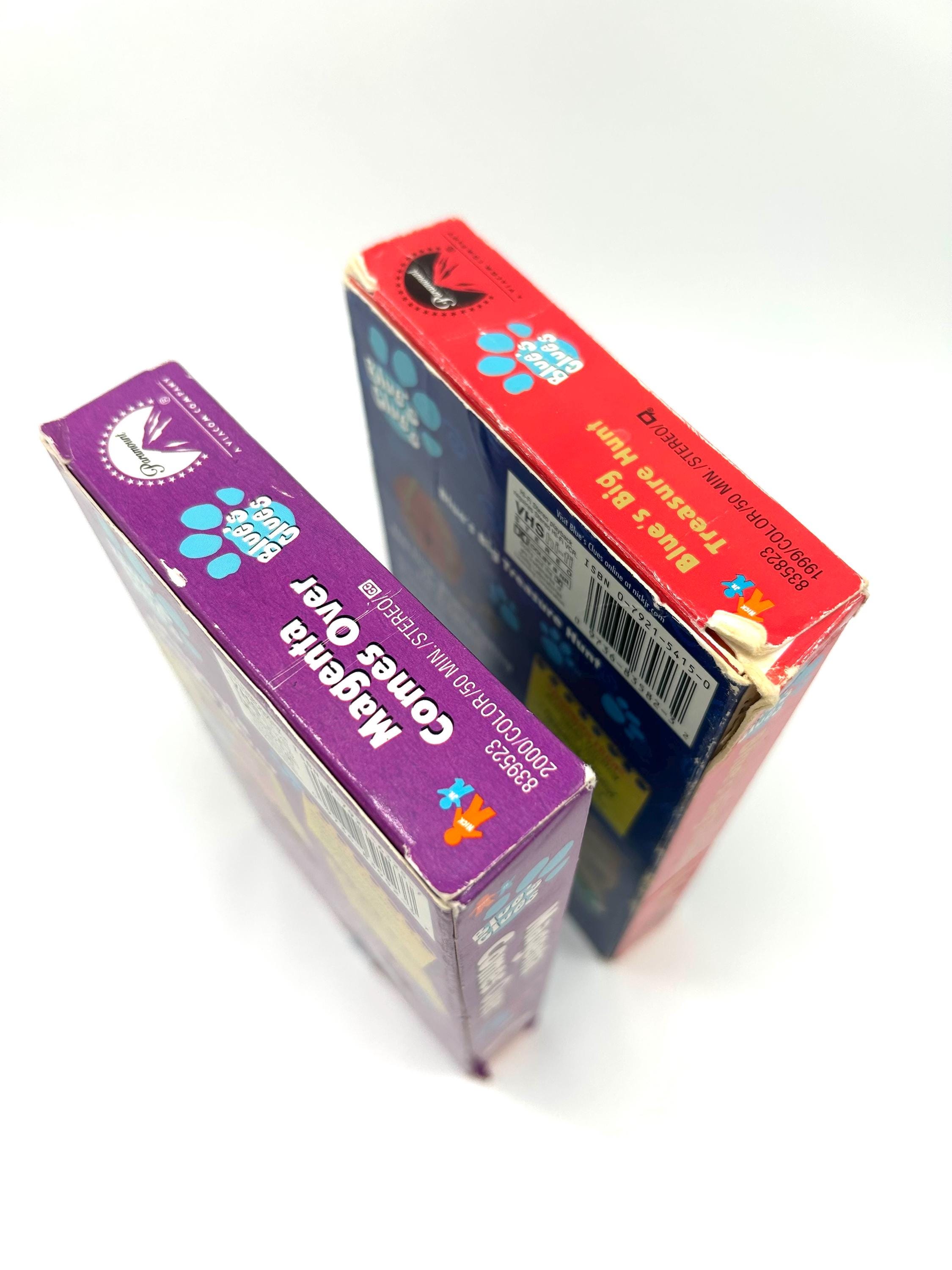 Blue's Clues VHS Tapes – Magenta Comes Over & Treasure Hunt - Etsy