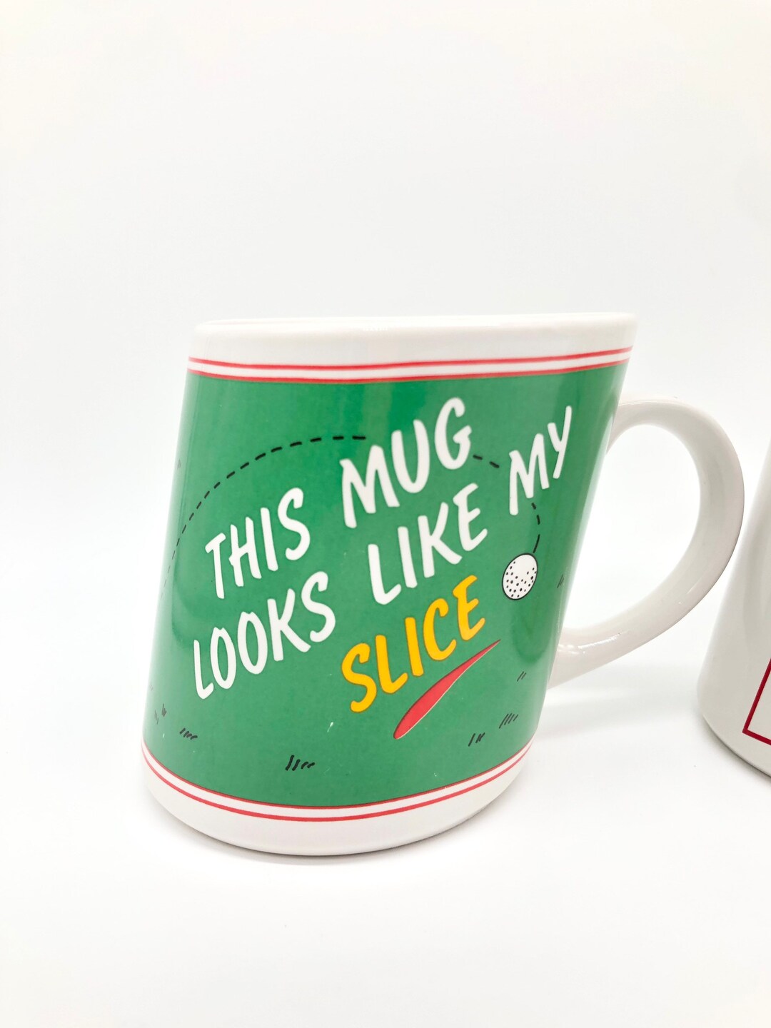Slanted Golf Mug 1980s With Funny Sayings this Mug Looks Like My Slice ...