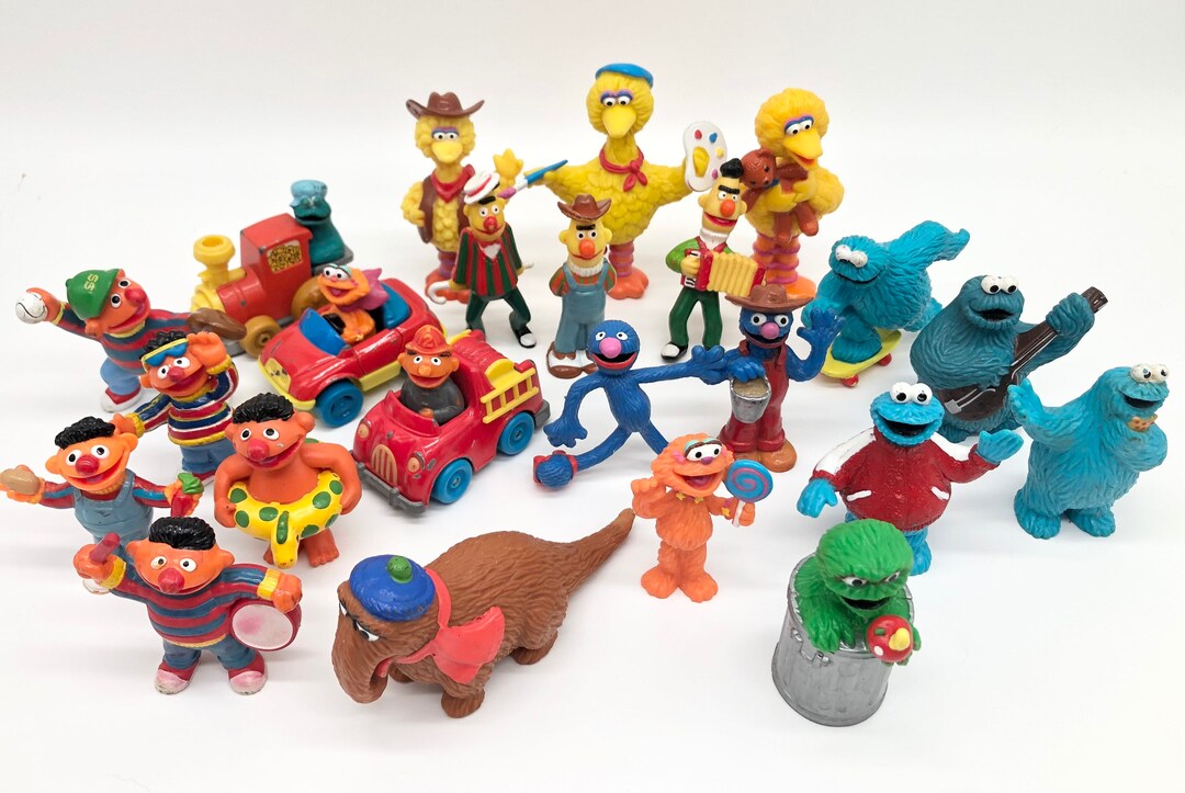Vintage Sesame Street Figures Sold Separately 80s Big Bird ...