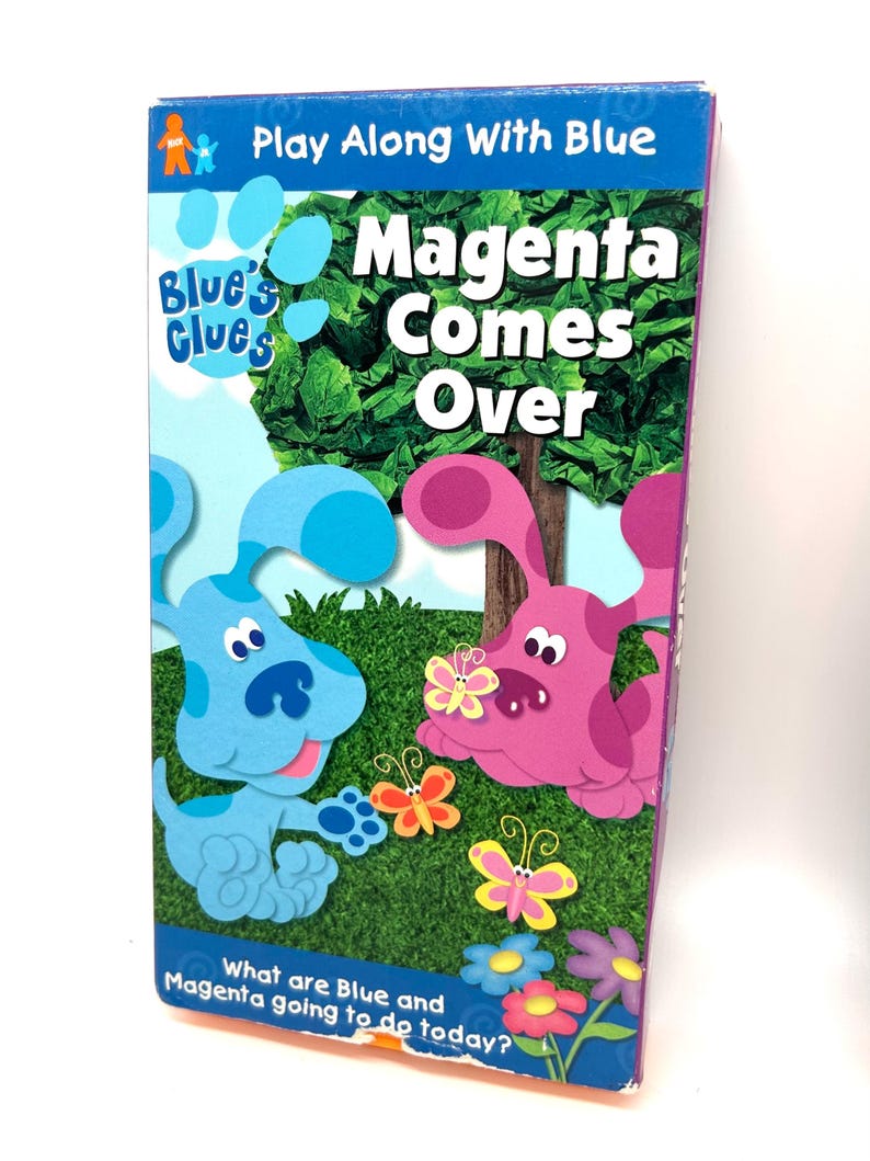 Blue's Clues VHS Tapes – Magenta Comes Over & Treasure Hunt - Etsy