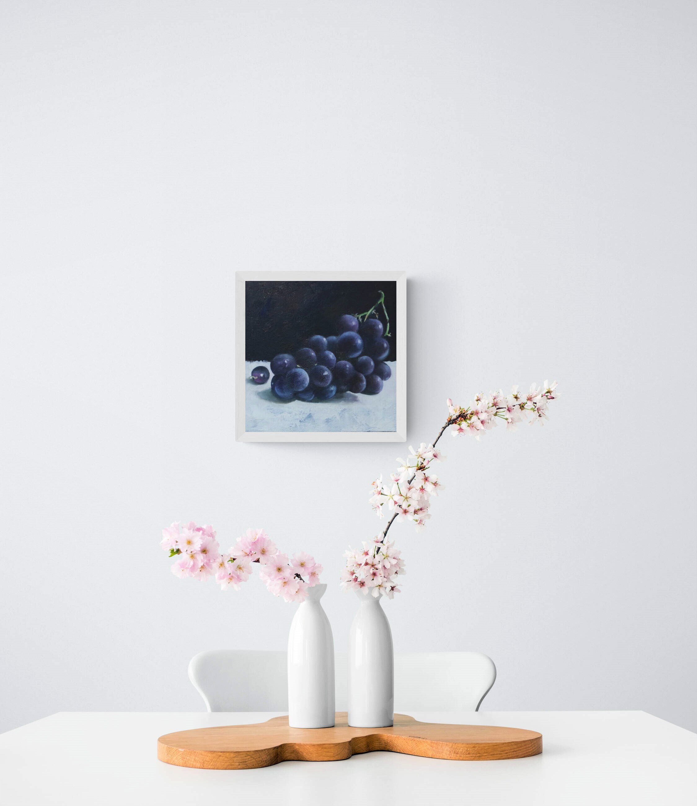 Original Still Life Oil Painting on Canvas Square Painting of - Etsy