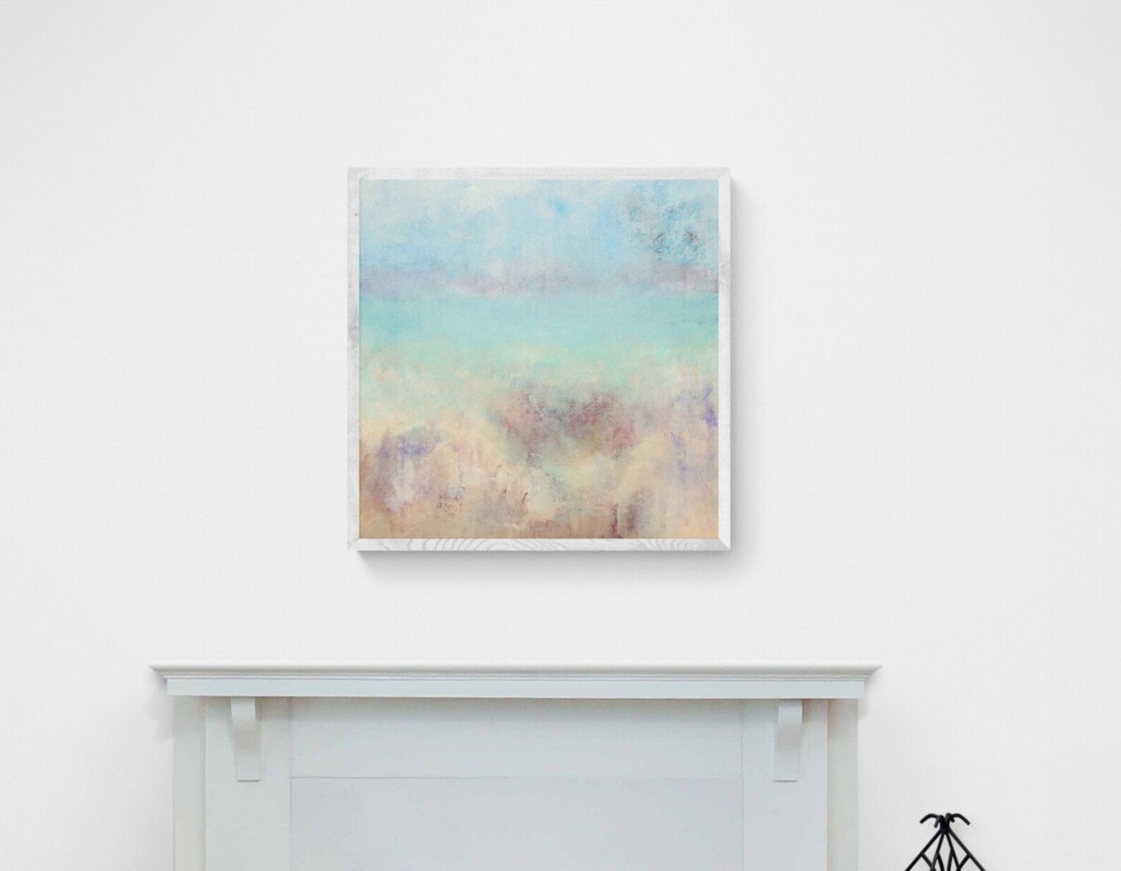 Abstract Seascape Painting on Canvas Large Square Coastal - Etsy