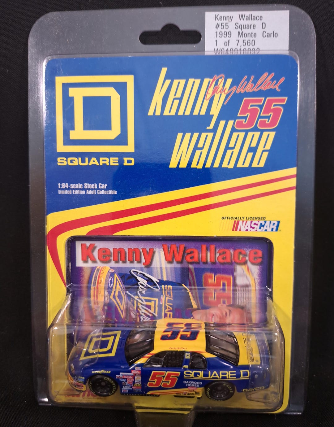 Kenny Wallace #55, Square D, 1999 Chevrolet Monte Carlo 1/64. - Etsy