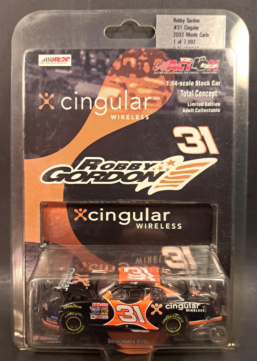 2002 Robby Gordon #31 Cingular Wireless. 1/64 Monte Carlo - Etsy