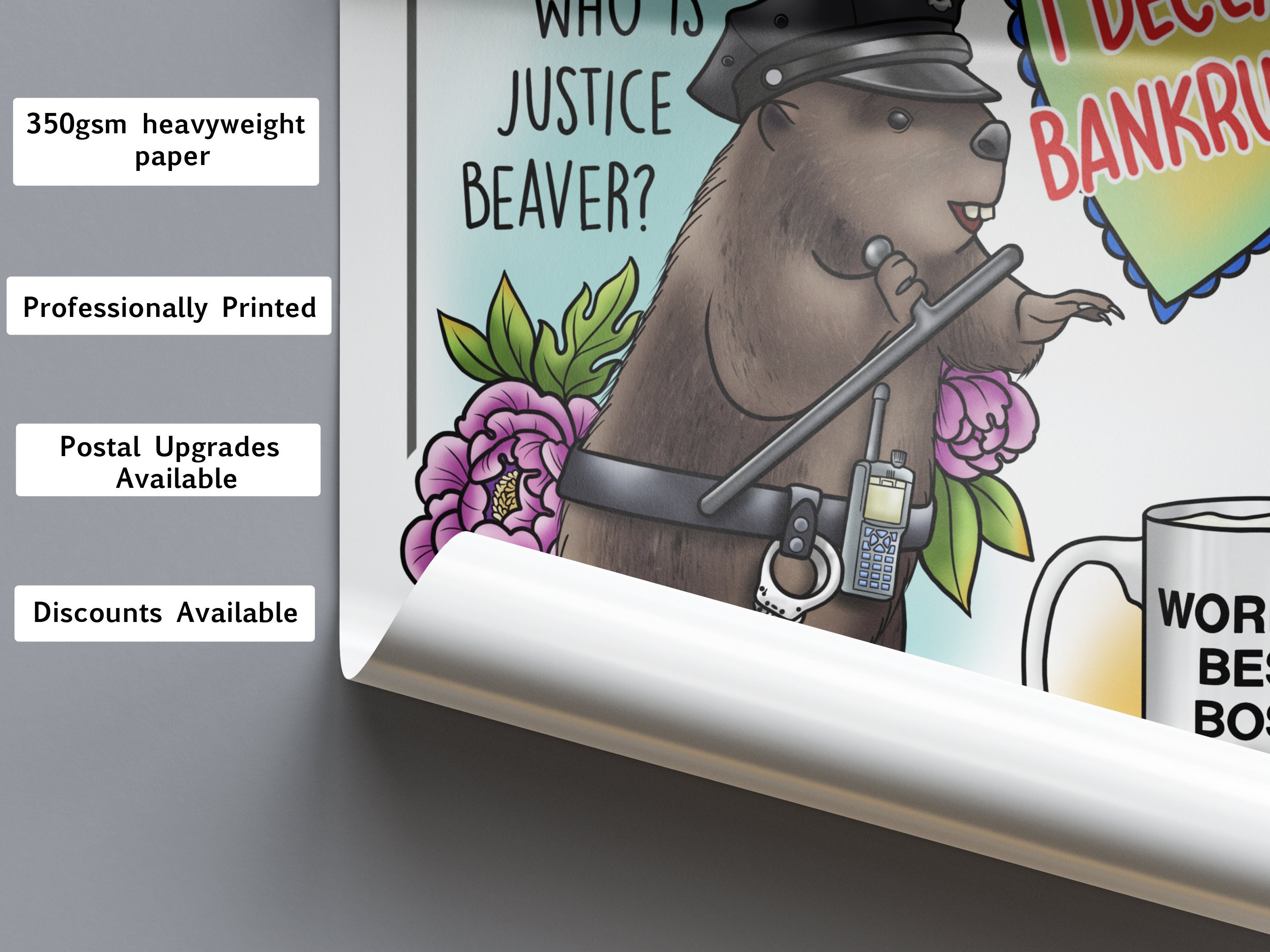 The Office Print Set A4 A3 Tattoo Style Funny Quotes | Etsy