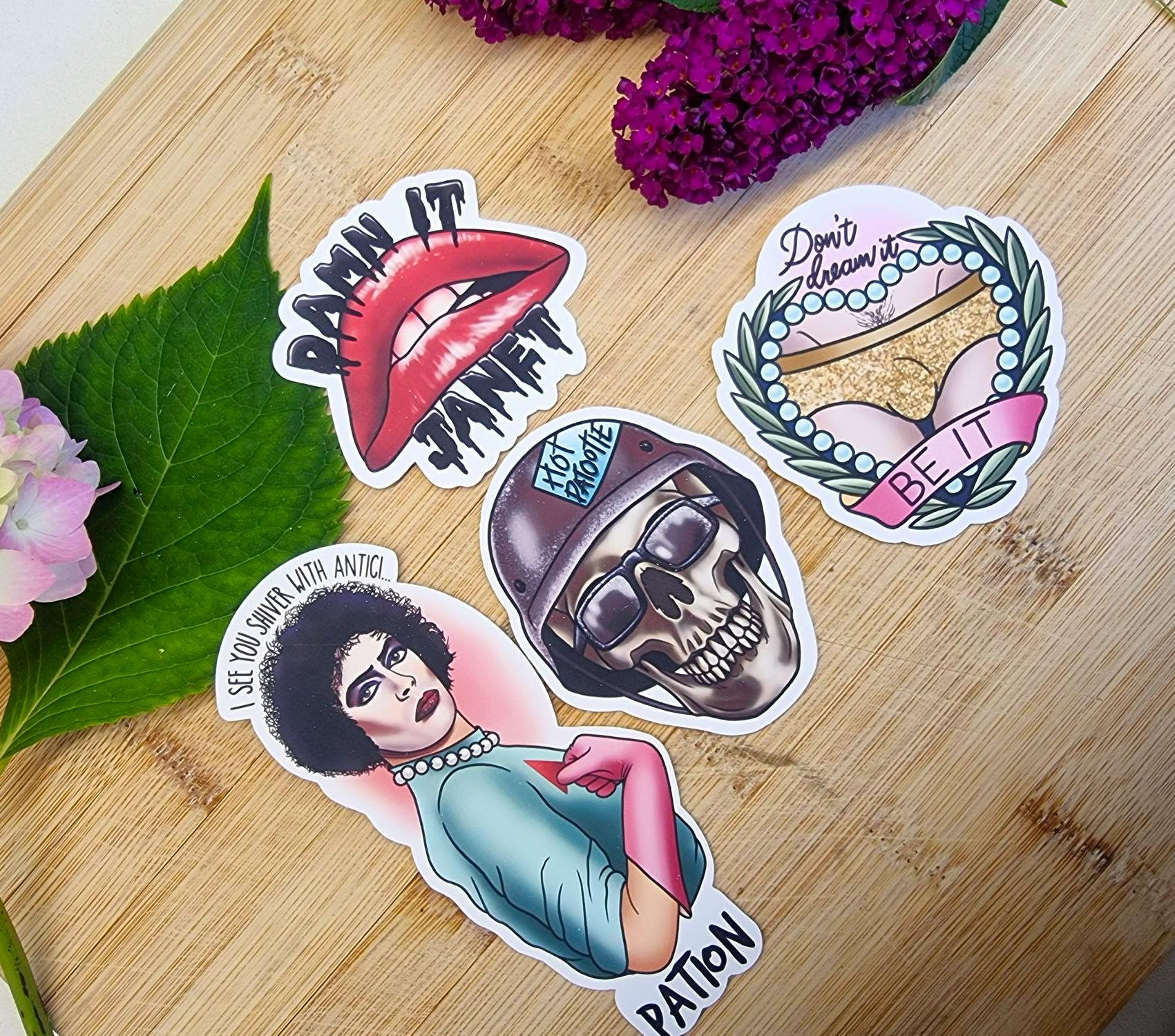 Rocky Stickers, 4 Pack, Gloss Vinyl Waterproof Permanent Sticker Pack ...