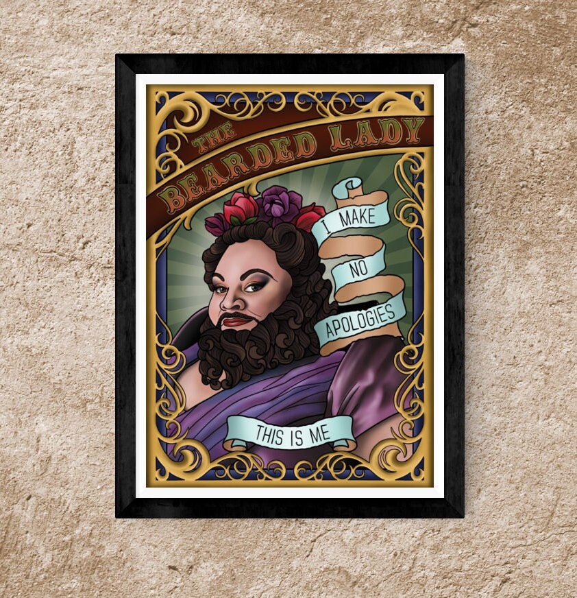 Bearded Lady Poster
