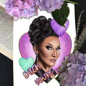 Michelle Visage, Tattoo Style, A5 A4, LGBTQ, RDPR, Drag Race, Judge ...