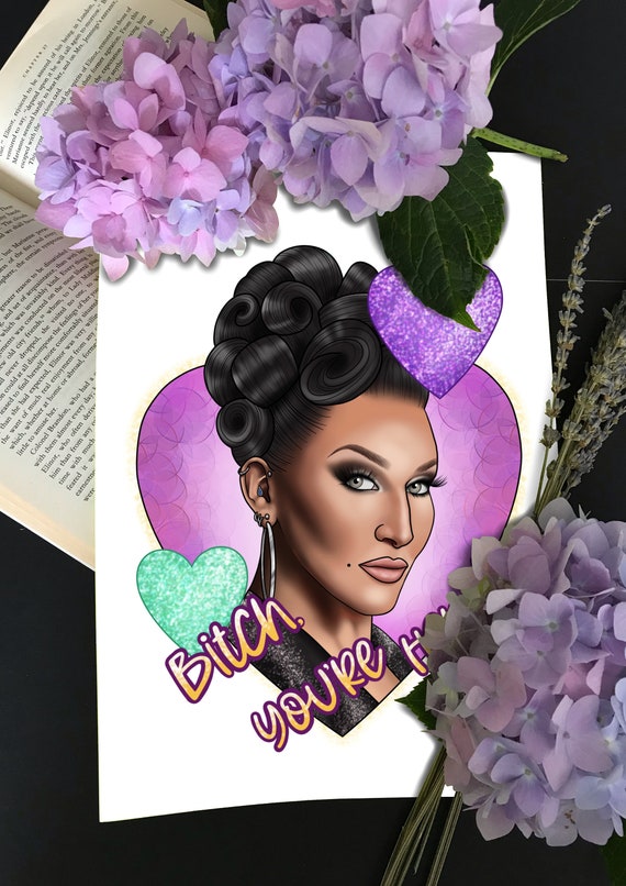 Michelle Visage Tattoo Style A5 A4 LGBTQ RDPR Drag Race | Etsy