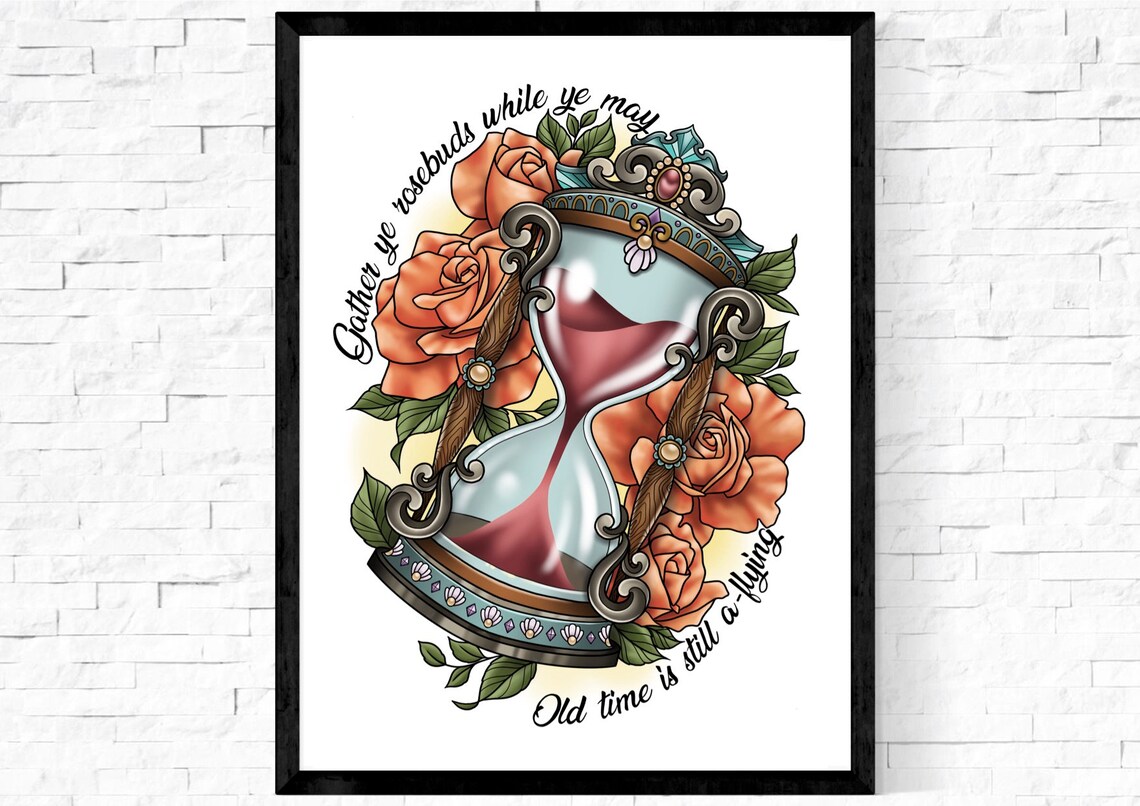 Poem Quotes Prints A5 A4 Tattoo Style Literature Poetry | Etsy