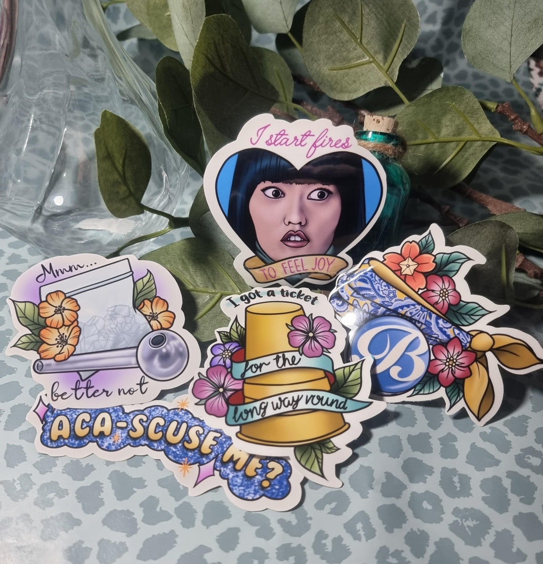 Pitch Perfect Stickers, 5 Pack, Gloss Vinyl Waterproof Permanent ...