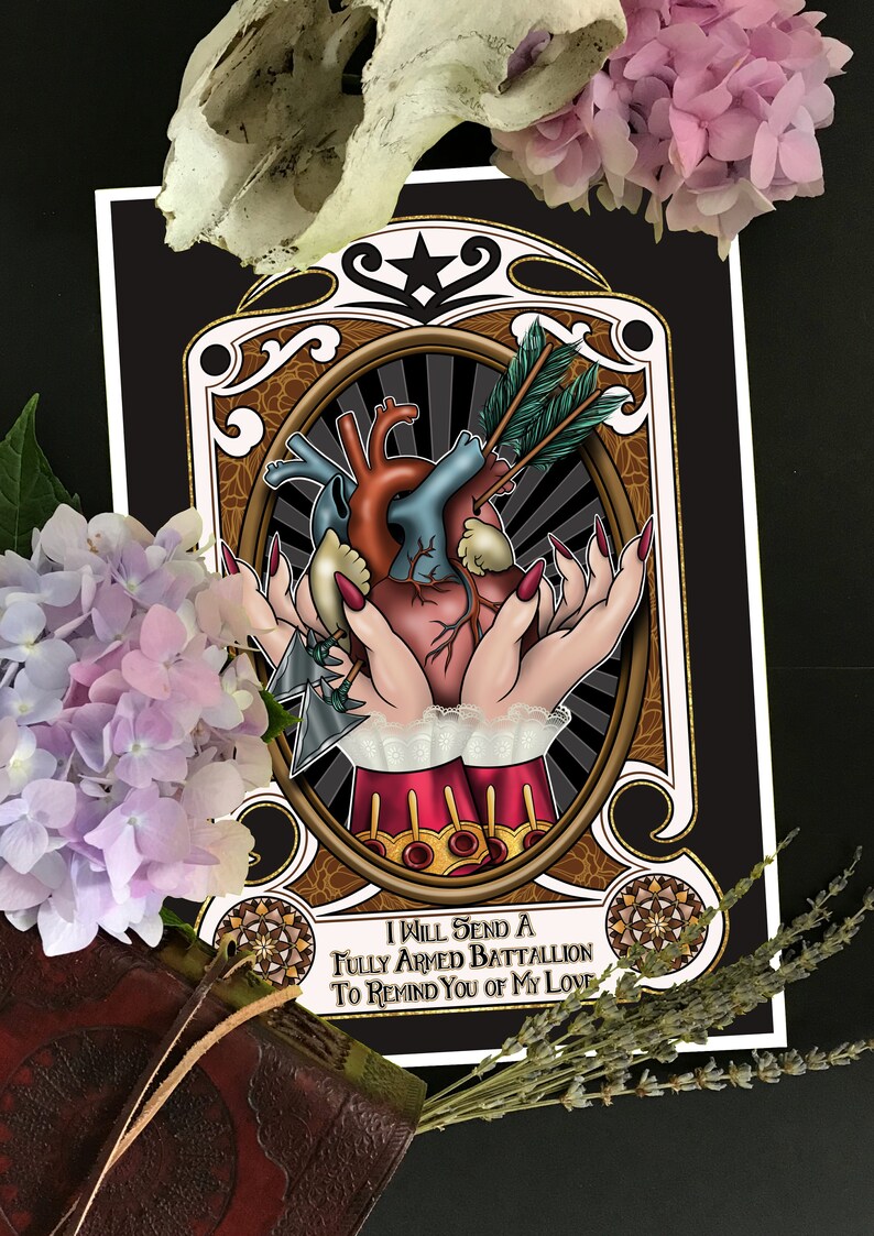 Hamilton Tarot Card Tattoo Art Prints A4 A5 Musical - Etsy