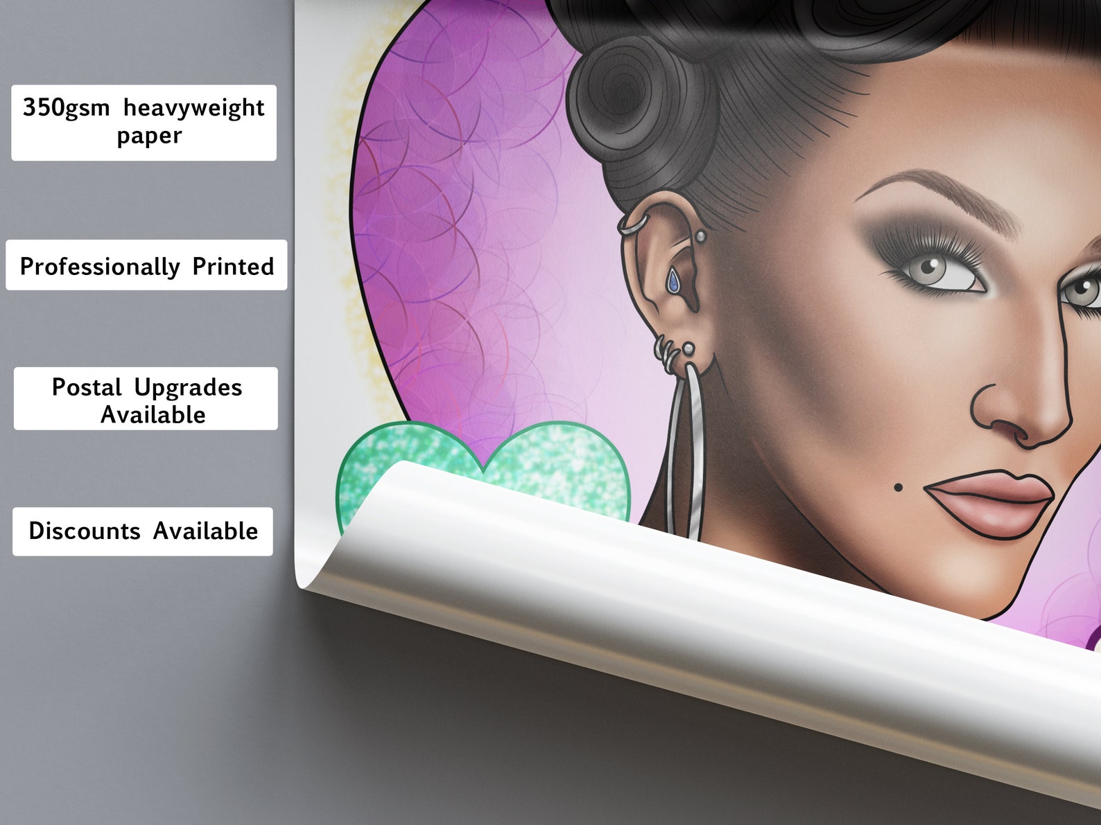 Michelle Visage Tattoo Style A5 A4 LGBTQ RDPR Drag Race - Etsy