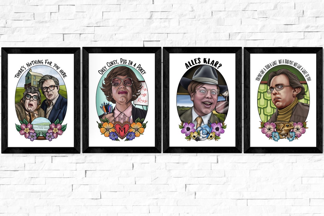 League of Gentlemen Prints, FRAMED OPTION, A5 A4, Paulines Pens, Tubbs ...
